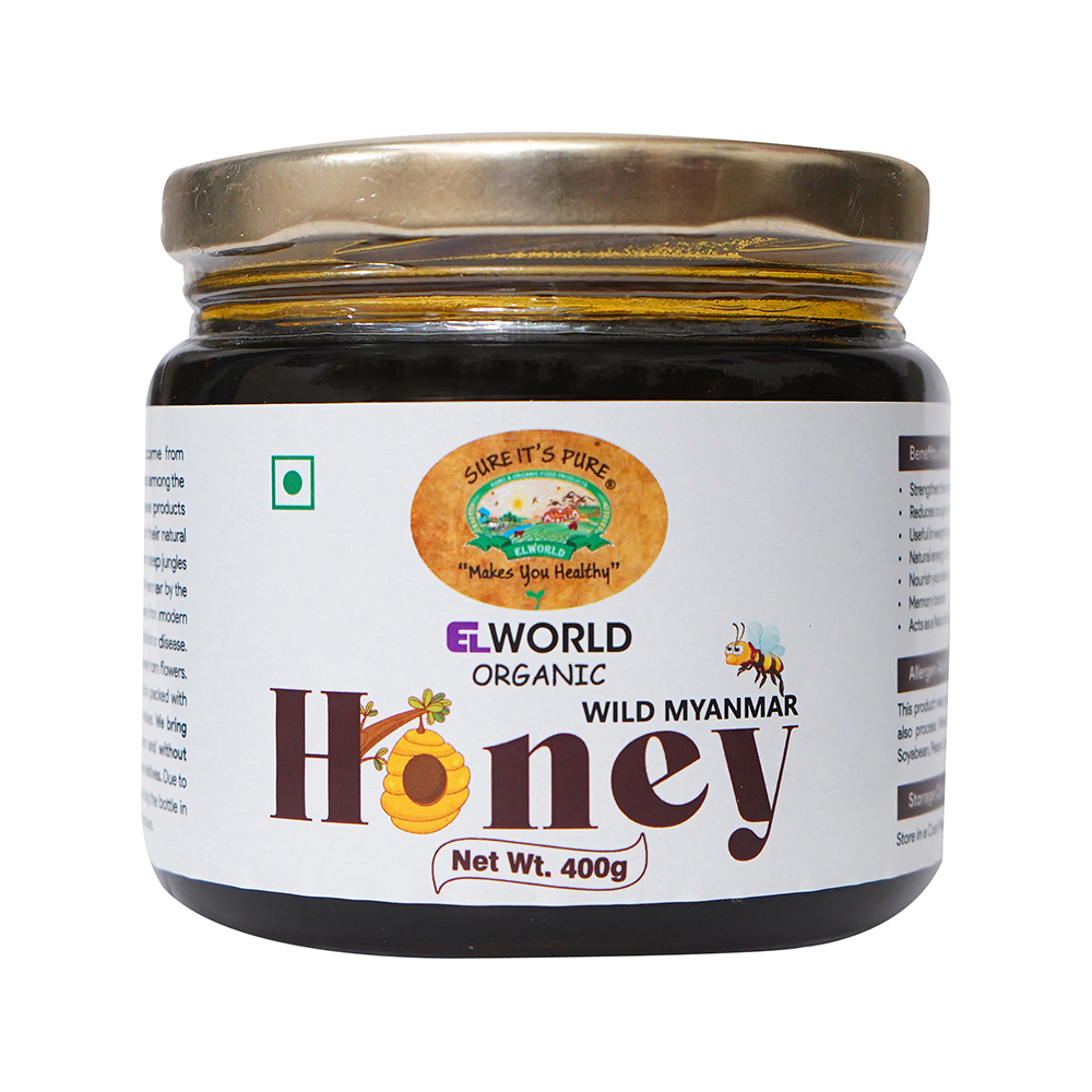 ELWORLD AGRO & ORGANIC FOOD PRODUCTS Natural Wild Myanmar Honey- 400 ...